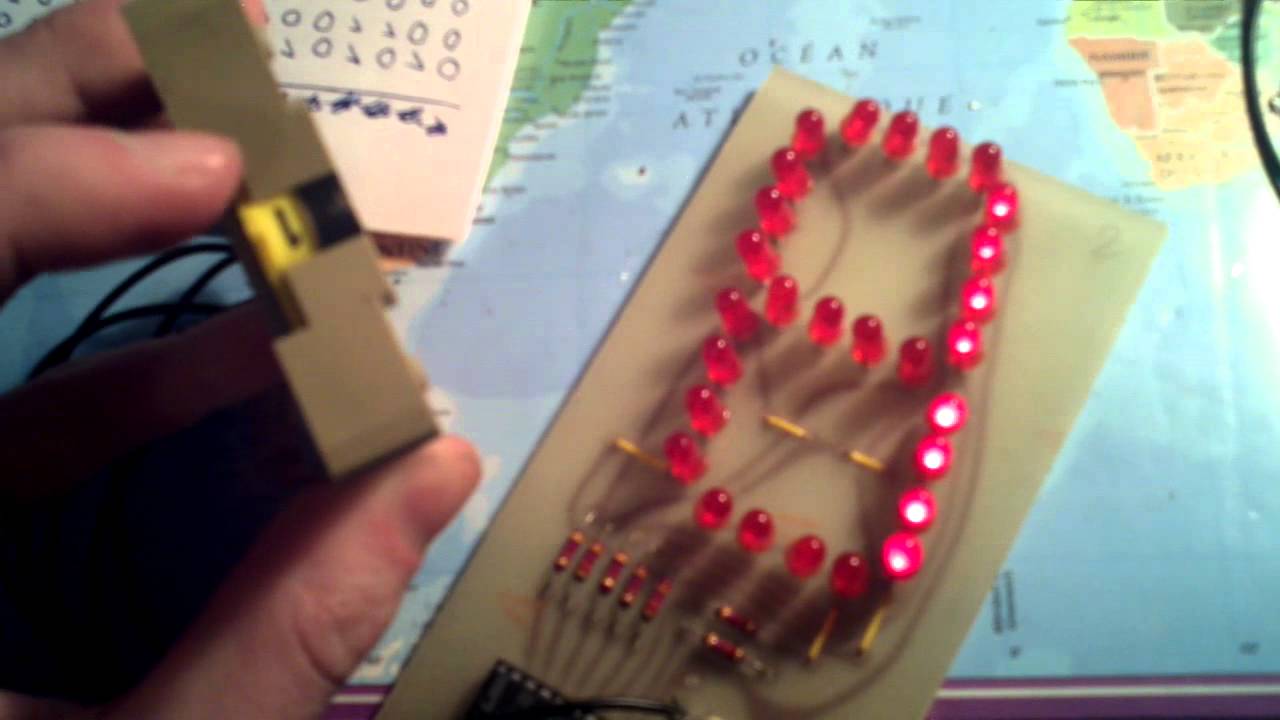 Afficheur à LED avec roue codeuse - YouTube