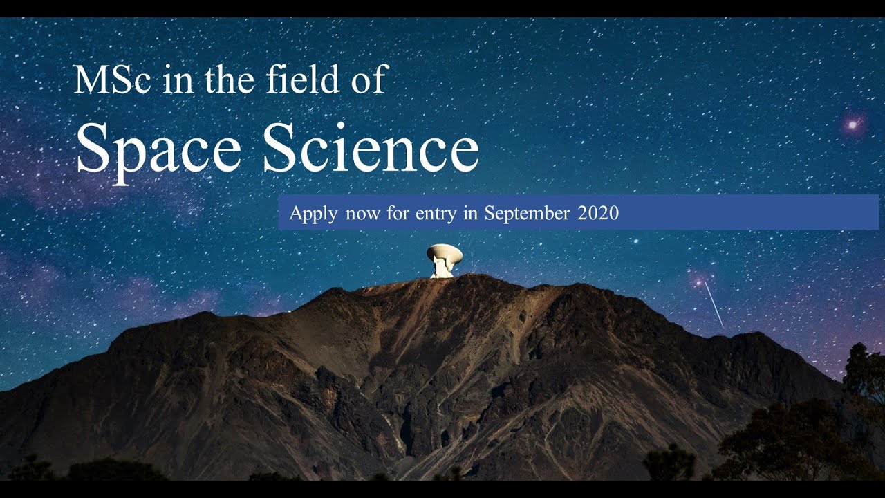 Webinar on MSc in the field of Space Science - YouTube