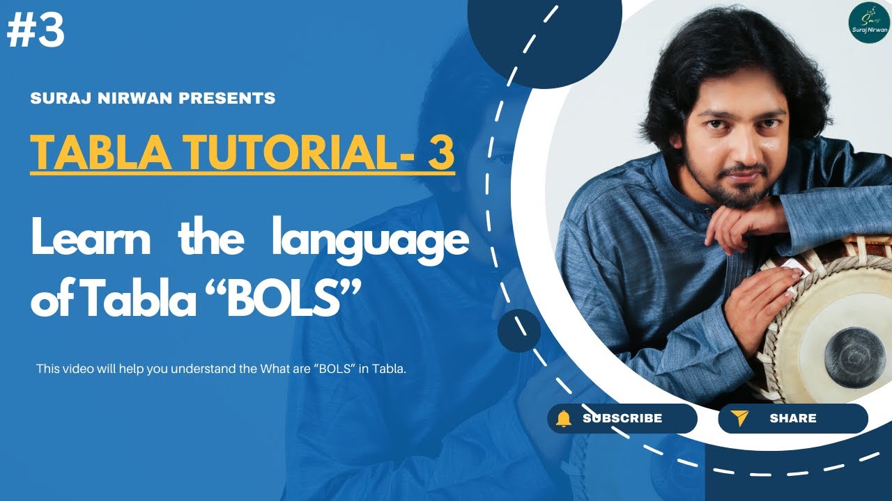 Learn the language of Tabla "Bols" | Tabla Tutorial | Suraj Nirwan ...
