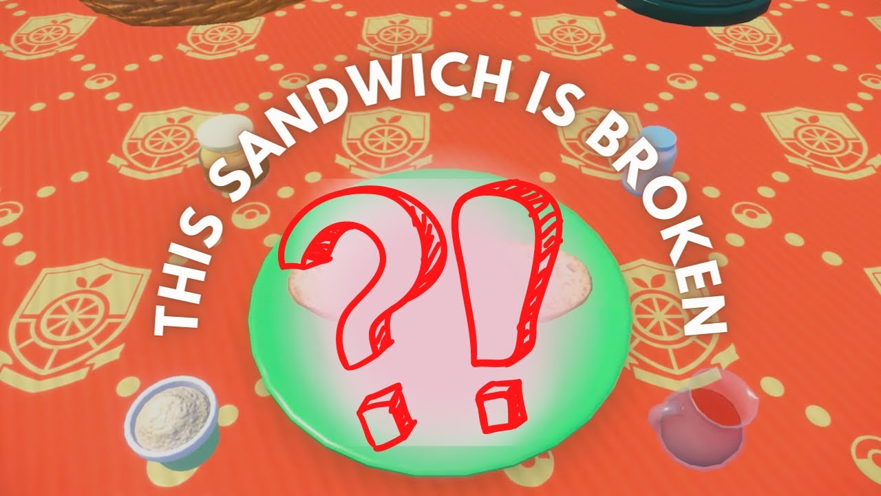 Literally the most BROKEN sandwich I've made in Scarlet and Violet 🥴🥪 ...