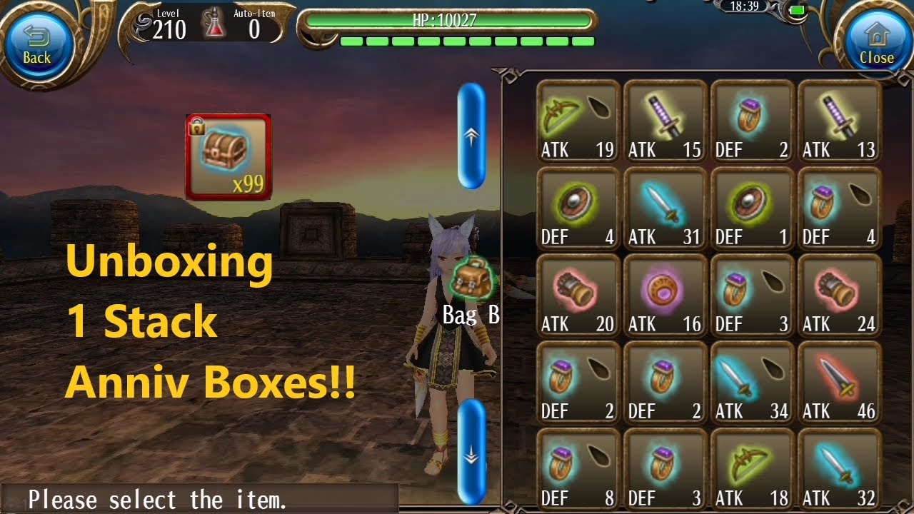 Toram Online - Unboxing 1 Stack of 4th Anniversary Equipment Boxes ...