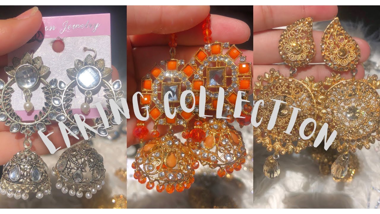 My fabulous earring wardrobe|showing my earing collection🌼 - YouTube