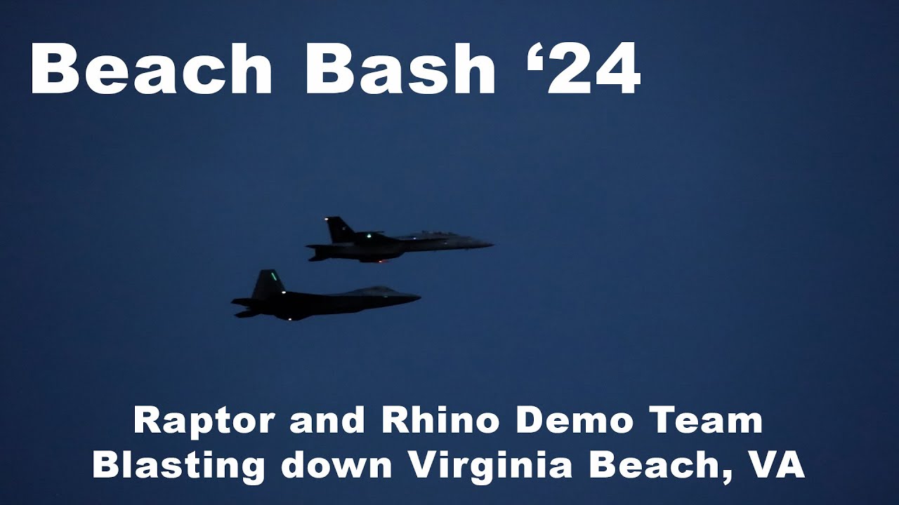 Beach Bash 24 - Raptor and Rhino Demo teams lighting up Virginia Beach ...