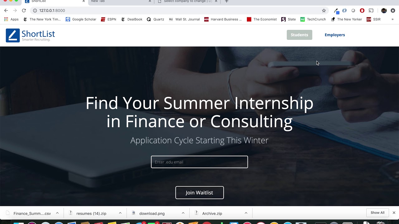 Simple Recruiting Web App - Shortlist Demo - YouTube