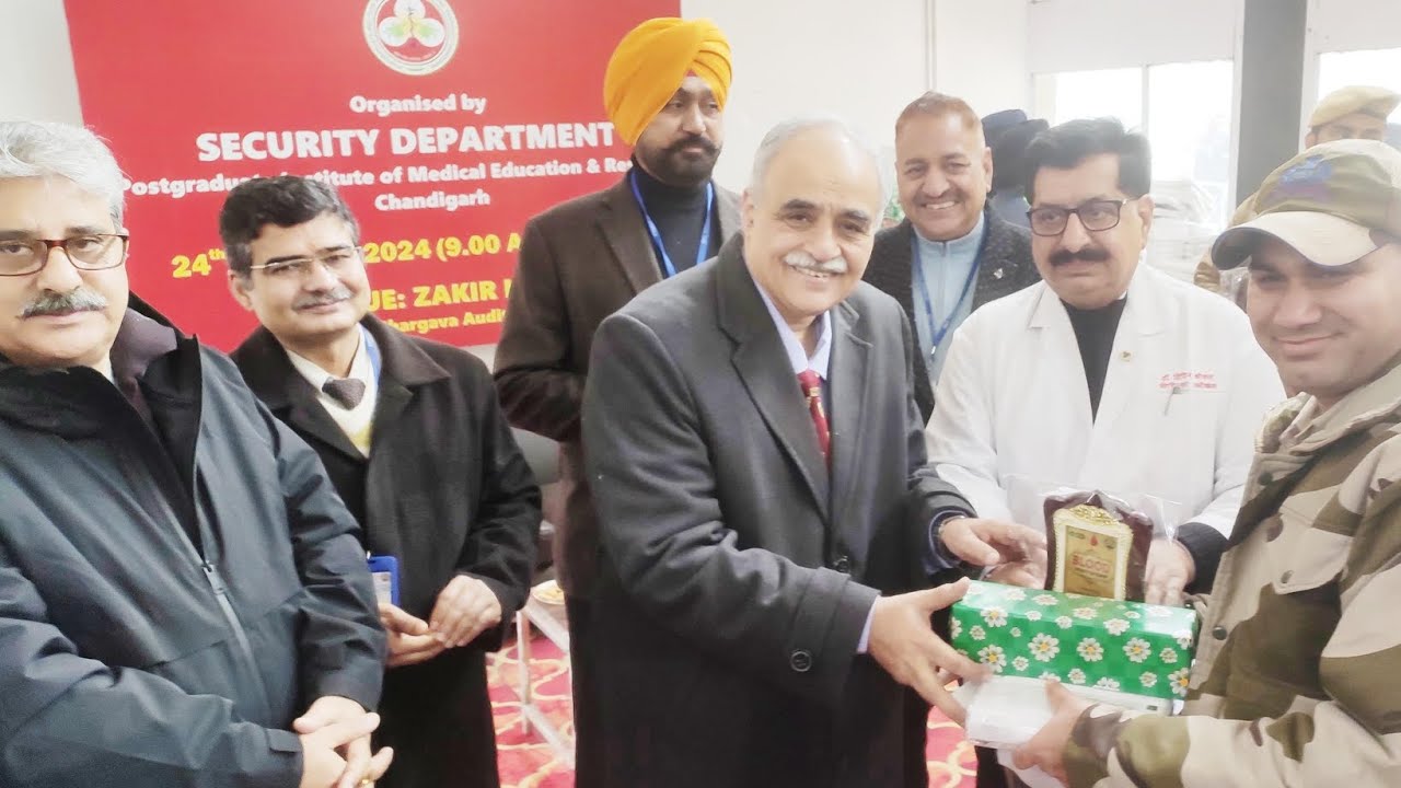 Mega Blood Donation Camp organized by the security department of PGI ...