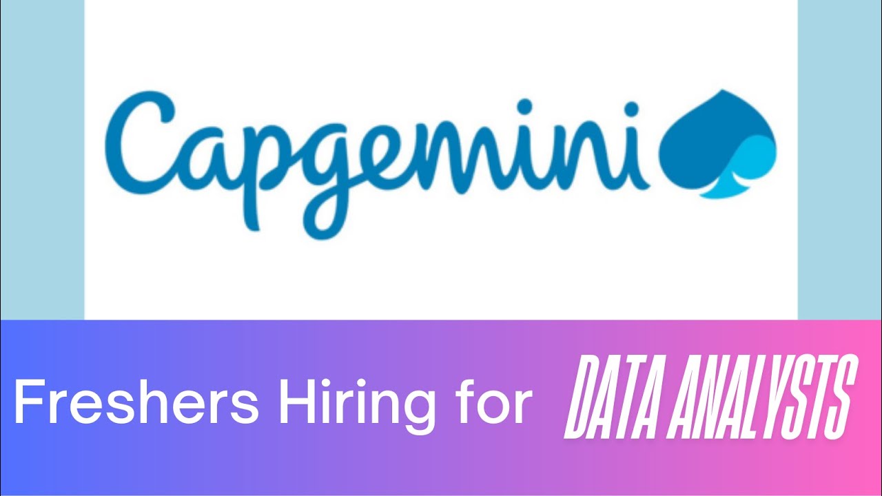 📢 Capgemini | Mass Hiring for Data Analysts! 🚀 - YouTube
