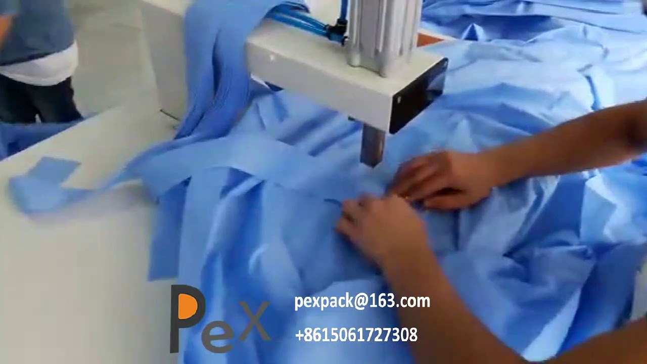 Surgical Gown Belt Ultrasonic Welding Sew Machine - YouTube