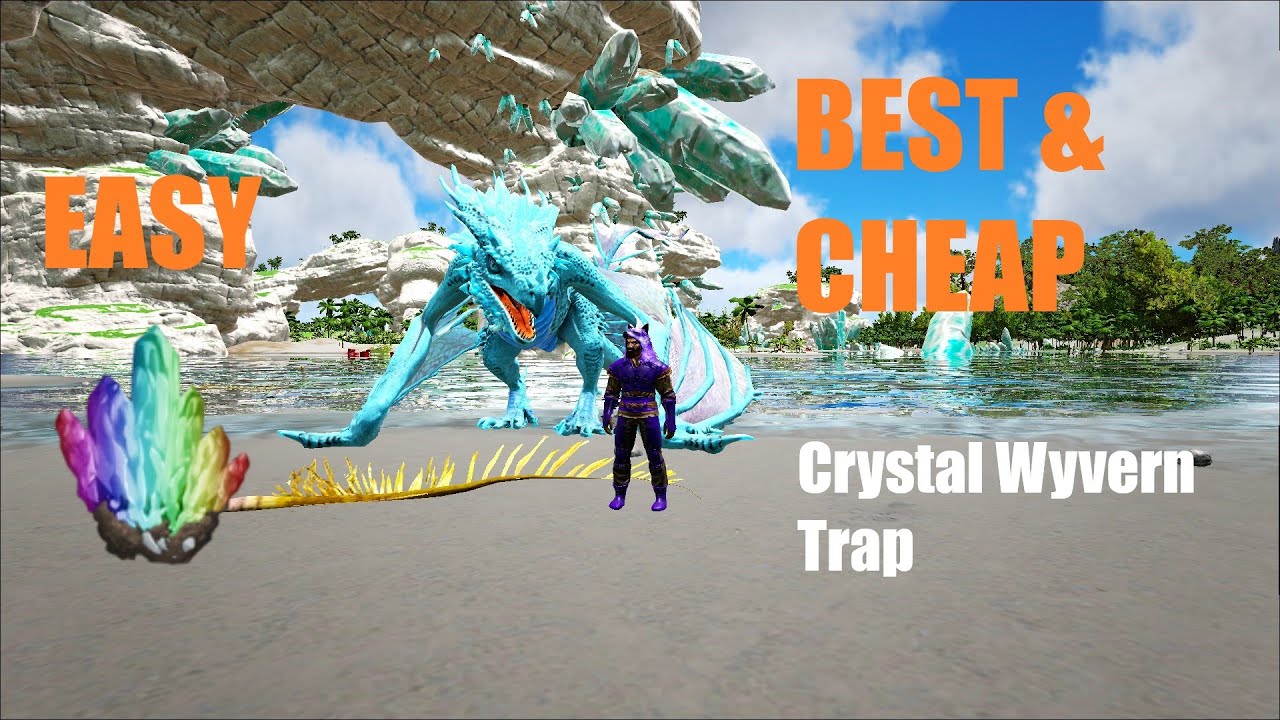 CHEAP and BEST Crystal Wyvern Trap for Primal Crystals | Ark Survival ...