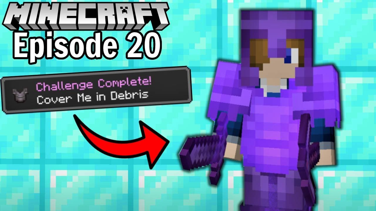 Let's Play Minecraft- FULL NETHERITE ARMOR - EP 20 - YouTube