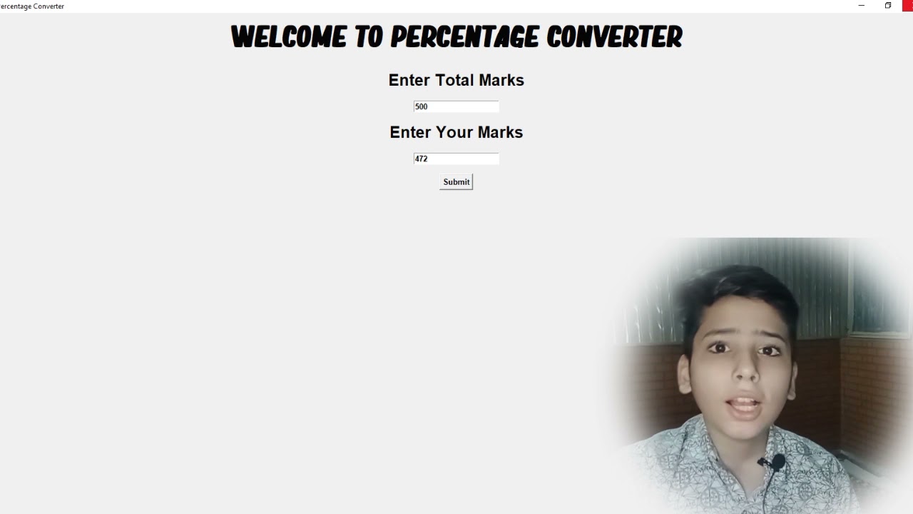 Make A Desktop Application Percentage Converter With 18 Lines Of Code Make A Desktop Application Percentage Converter With 18 Lines Of Code