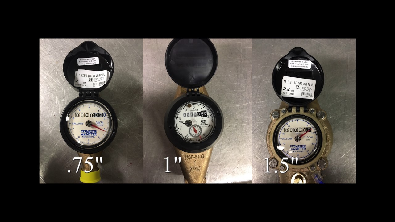 Sizes of Water Meters Social Media - YouTube