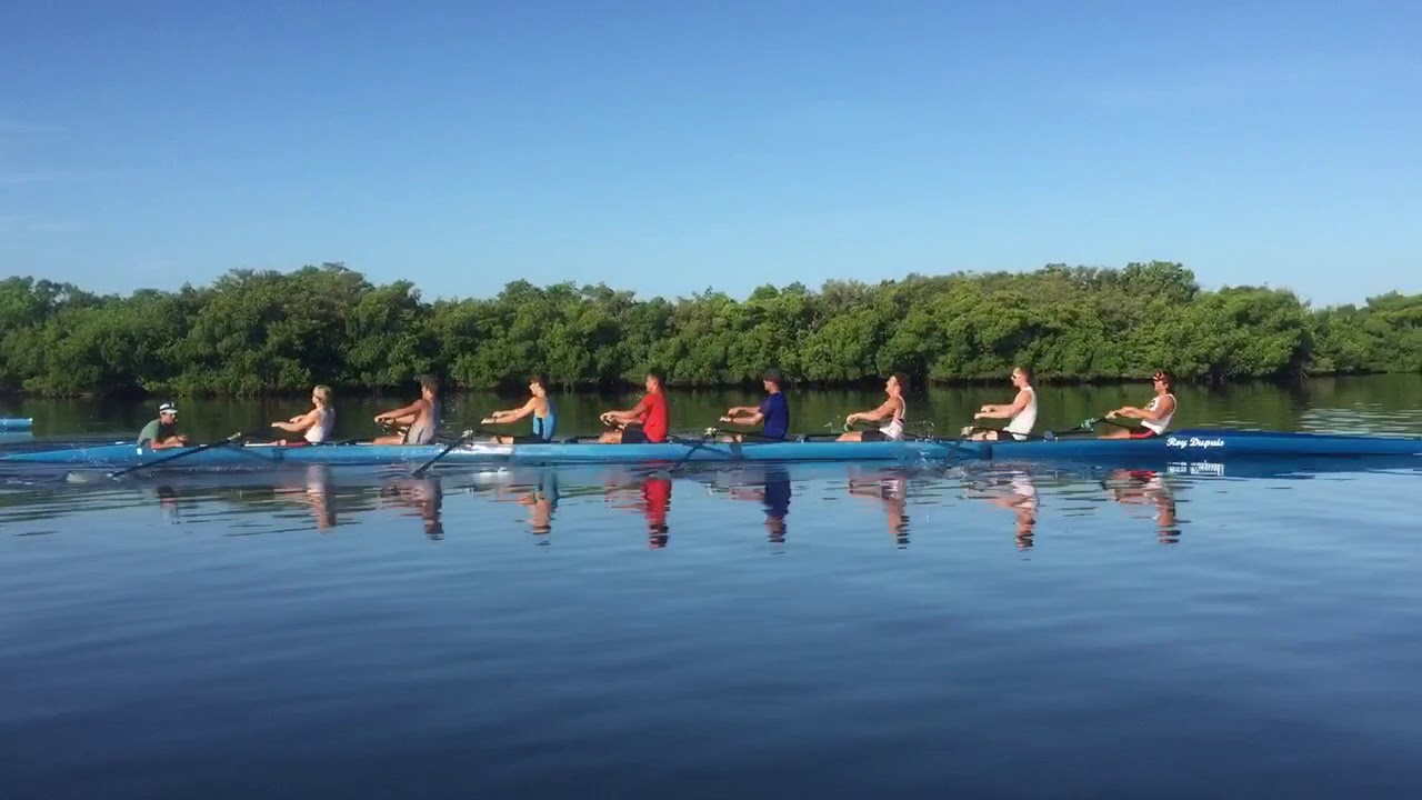 Malakai Leon u17 rowing 7 seat closest to camera - YouTube