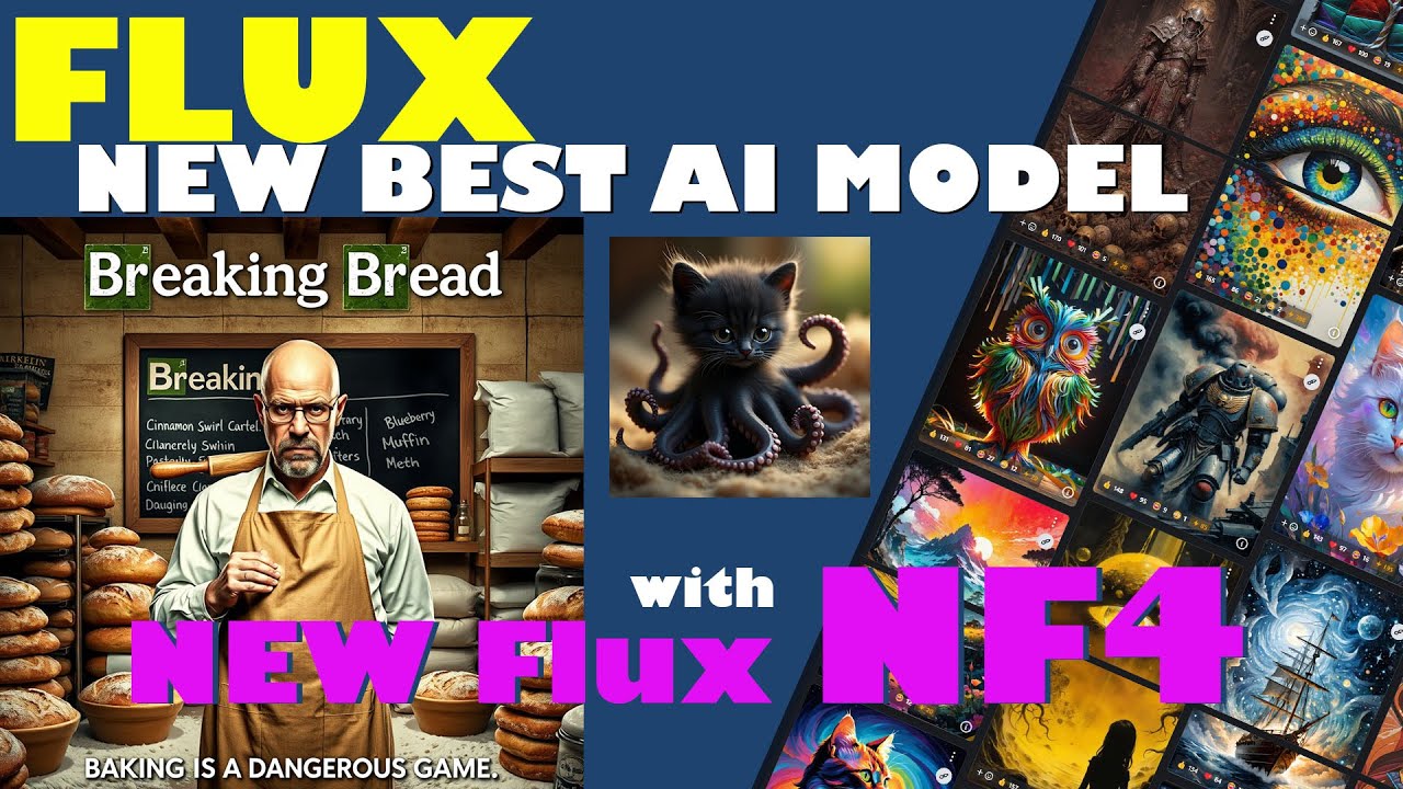 NEW Flux and NF4 Flux for ComfyUI. FASTEST FLUX! BEST AI MODEL! How to ...
