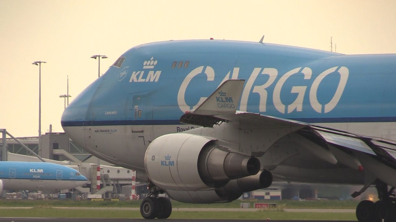 KLM/Martinair 747 Cargo take off - YouTube