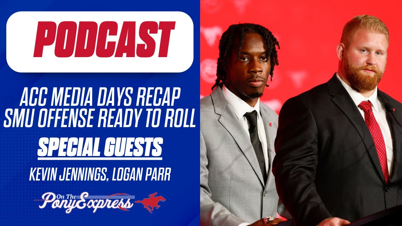 SMU QB Kevin Jennings, OL Logan Parr interviews | ACC Media Days recap ...