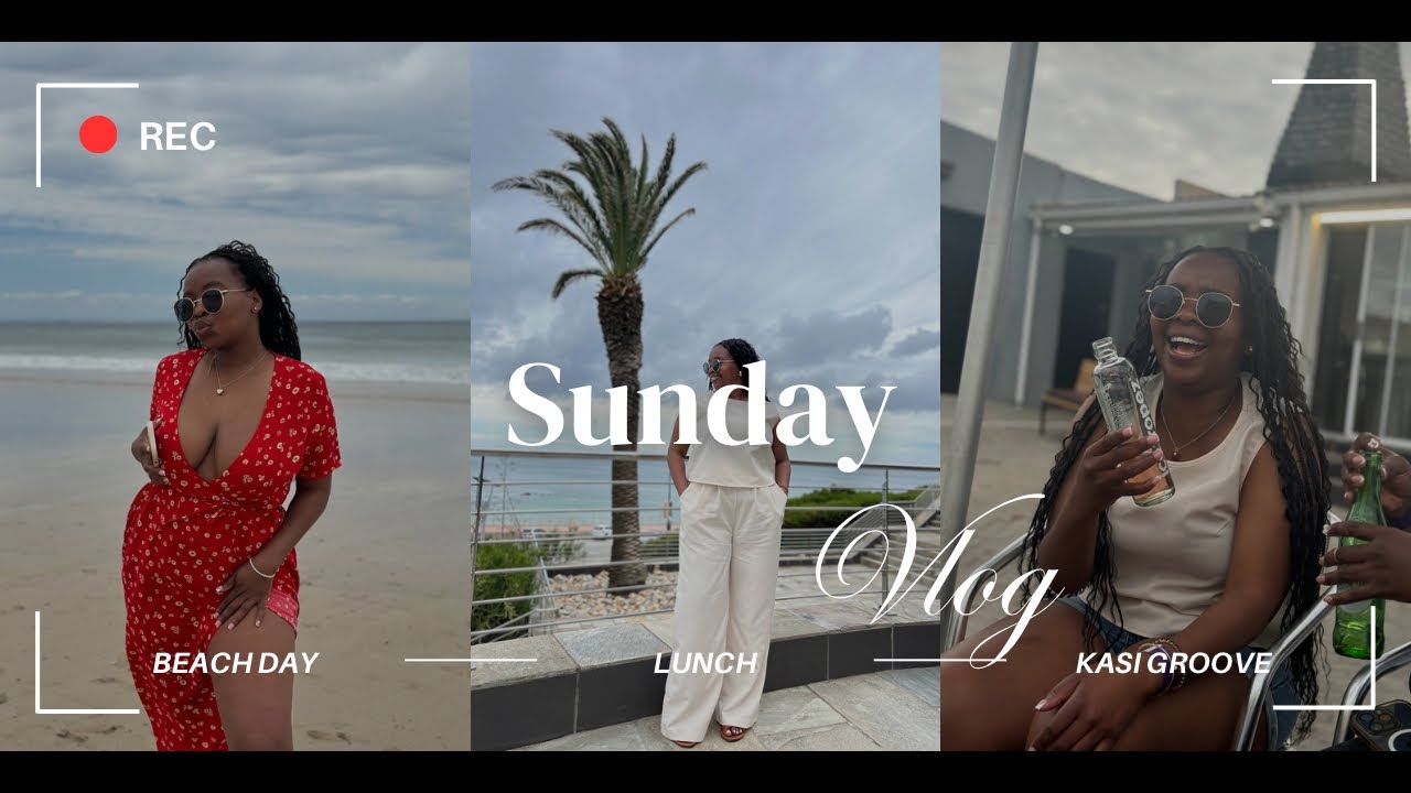 Sunday vlog: gloomy beach day, work year end lunch + kasi groove # ...