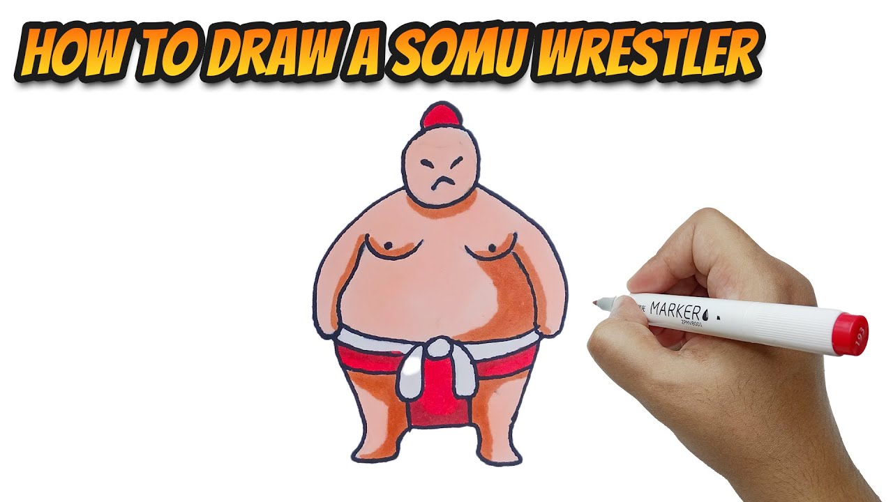 Draw a Somu Wrestler 🥋 - YouTube