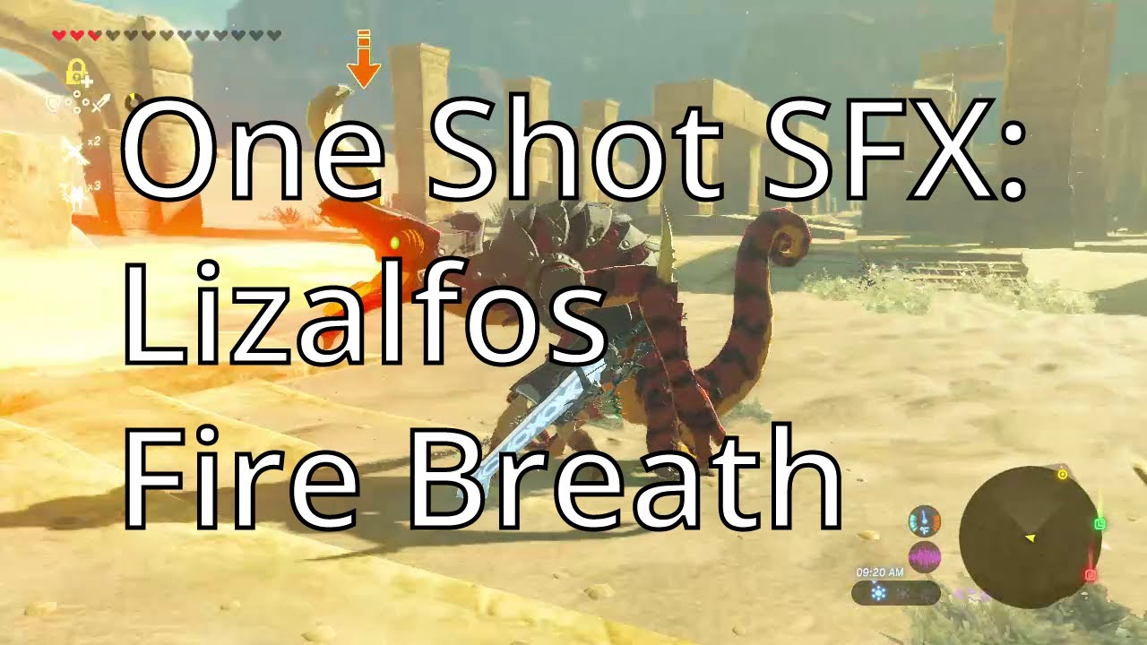 One Shot SFX: Lizalfos Fire Breath - YouTube