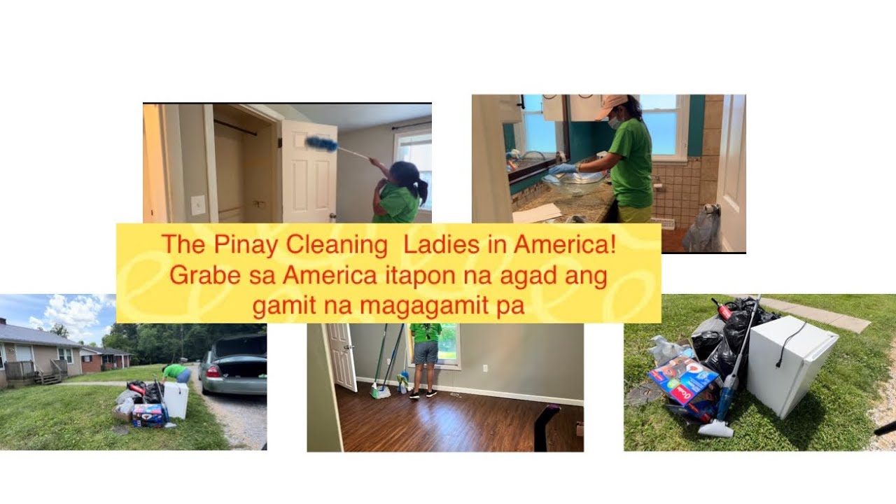 The Pinay Cleaning ladies in America / Basura sa U.S. magamit pa ...