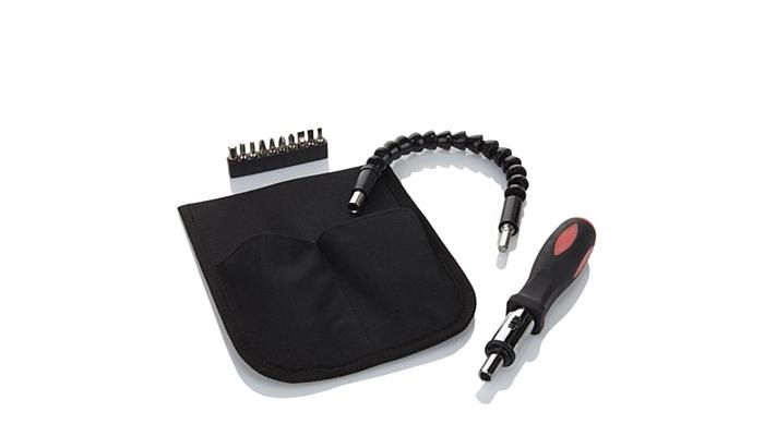 Flexible Screwdriver with Bit Extension, 10 Bits Bag - YouTube