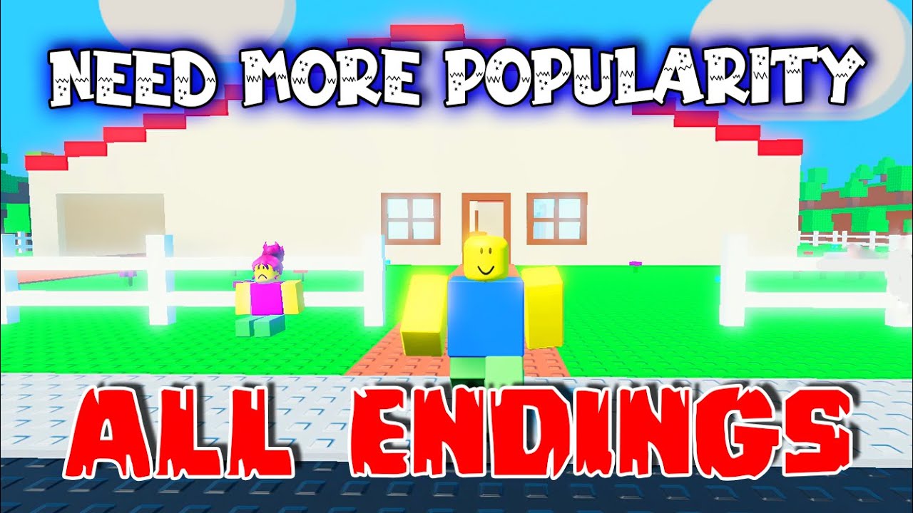 📈 NEED MORE POPULARITY 📈 - ALL Endings! - Full Gameplay! [ROBLOX] - YouTube