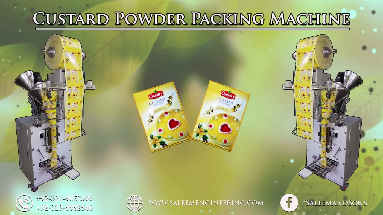 Custard Powder Sachet Packing Machine - YouTube
