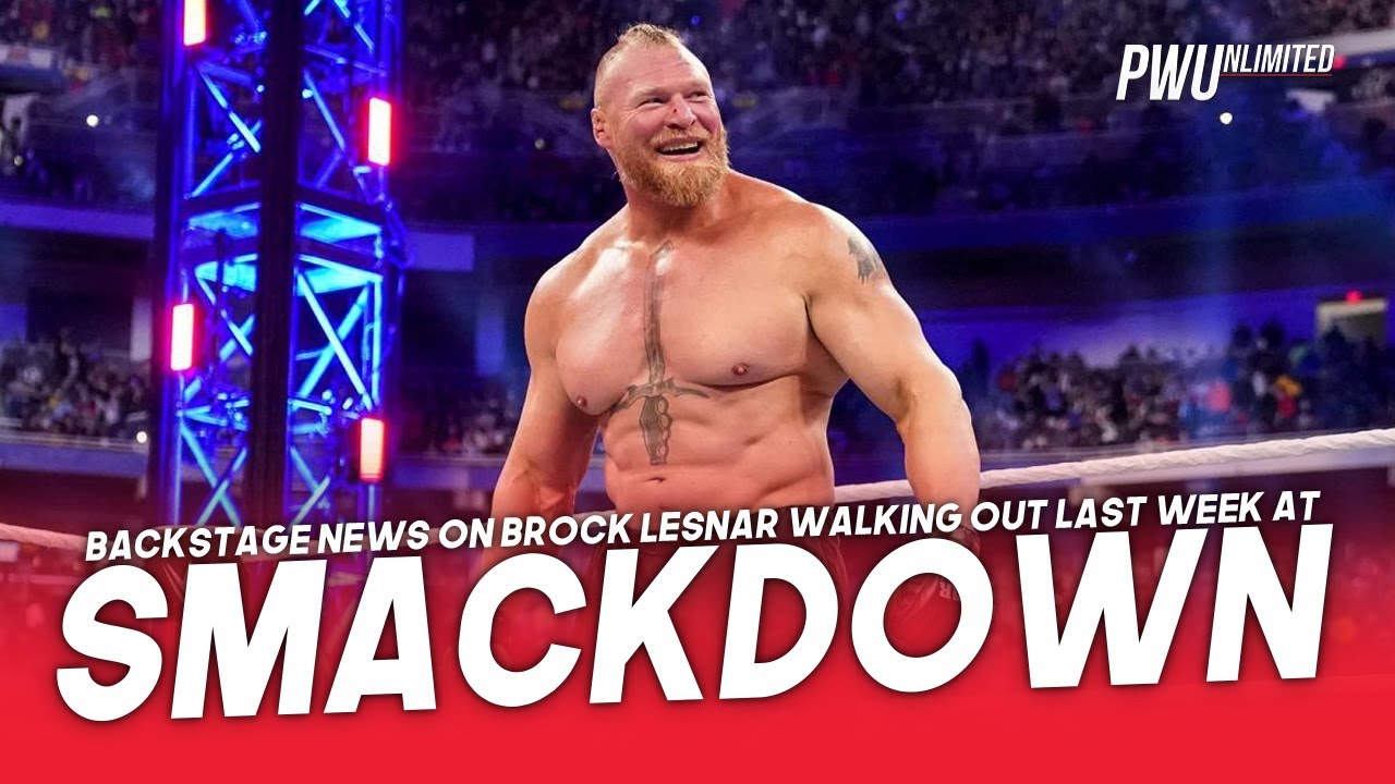 Backstage On Brock Lesnar Walking Out Last Week - YouTube