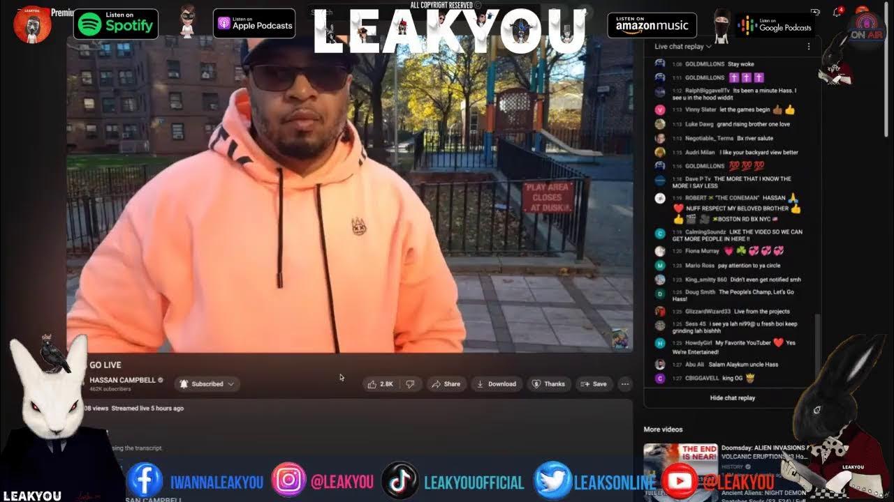 Hassan Campbell Shot In Bronx River Projects In New York On Youtube Live | LeakYou.com - YouTube