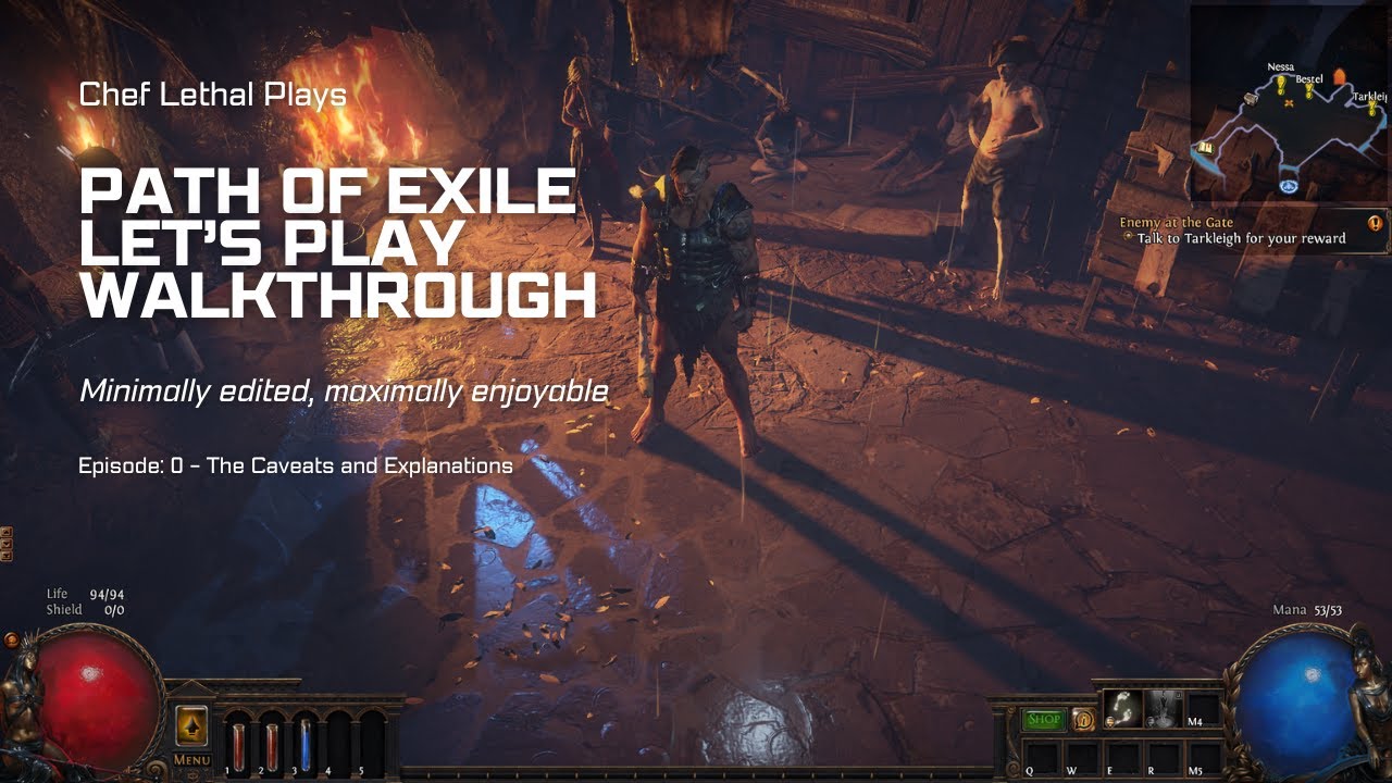 Path of Exile Slow Walkthrough: Episode 0 - The Caveats and ...