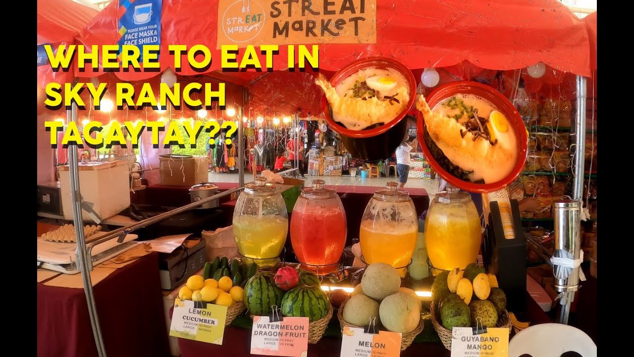 SKY RANCH FOOD TRIP BEST PINOY STREET FOOD! - YouTube