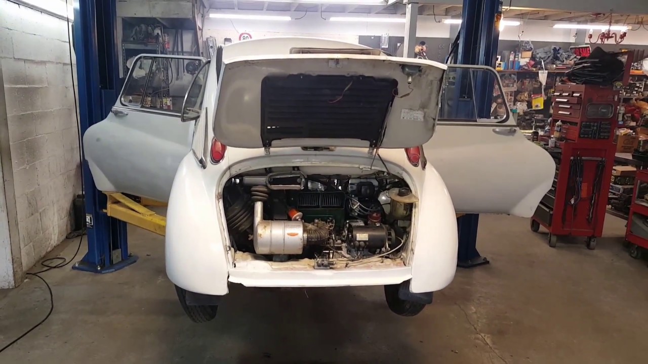 Twin Pipe Two Stroke JDM Subaru 360 Vintage Race Car - YouTube
