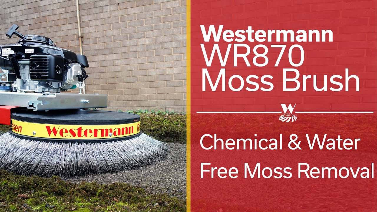 Chemical and water free moss removal from hard surfaces - YouTube