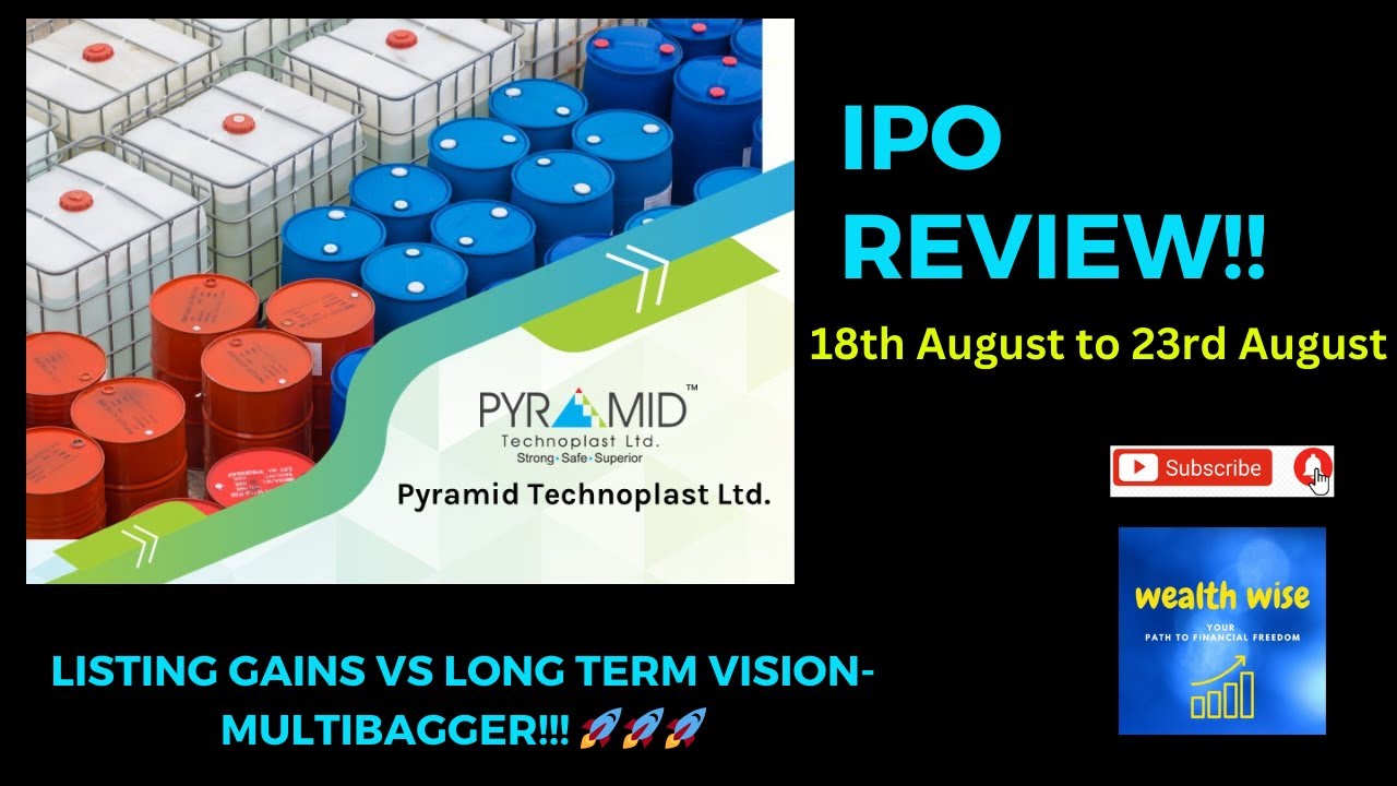 Pyramid Technoplast ltd IPO, Listing gains,Bumper listing,Ipo 2023 ...