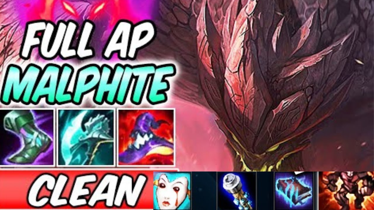 MALPHITE MONTAGE 2022--Malphite one shot--Malphite full AP - YouTube