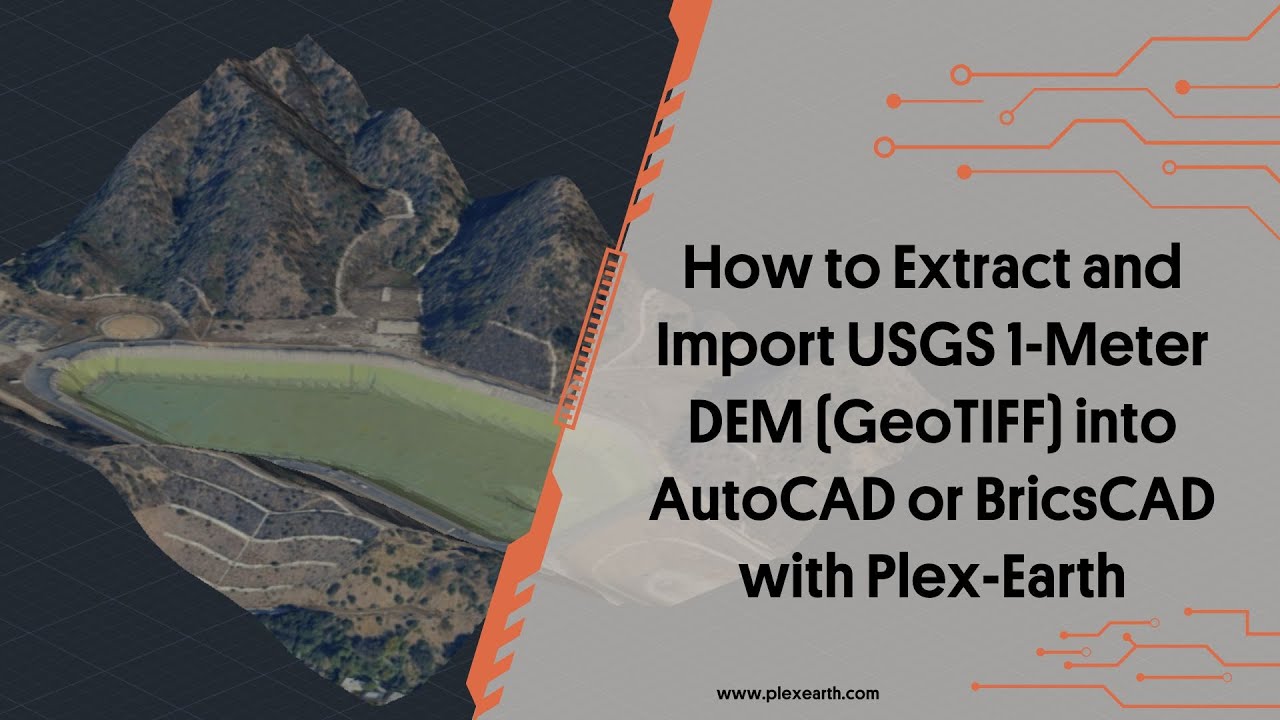 How to Extract and Import USGS 1-Meter DEM (GeoTIFF) into AutoCAD or ...
