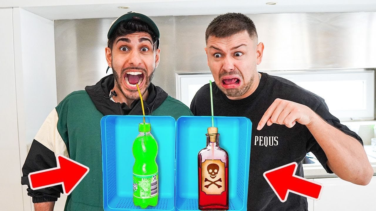 TRINKE NICHT AUS DEM FALSCHEN STROHHALM CHALLENGE!🤢 🤮 (Syou vs. Russik ...
