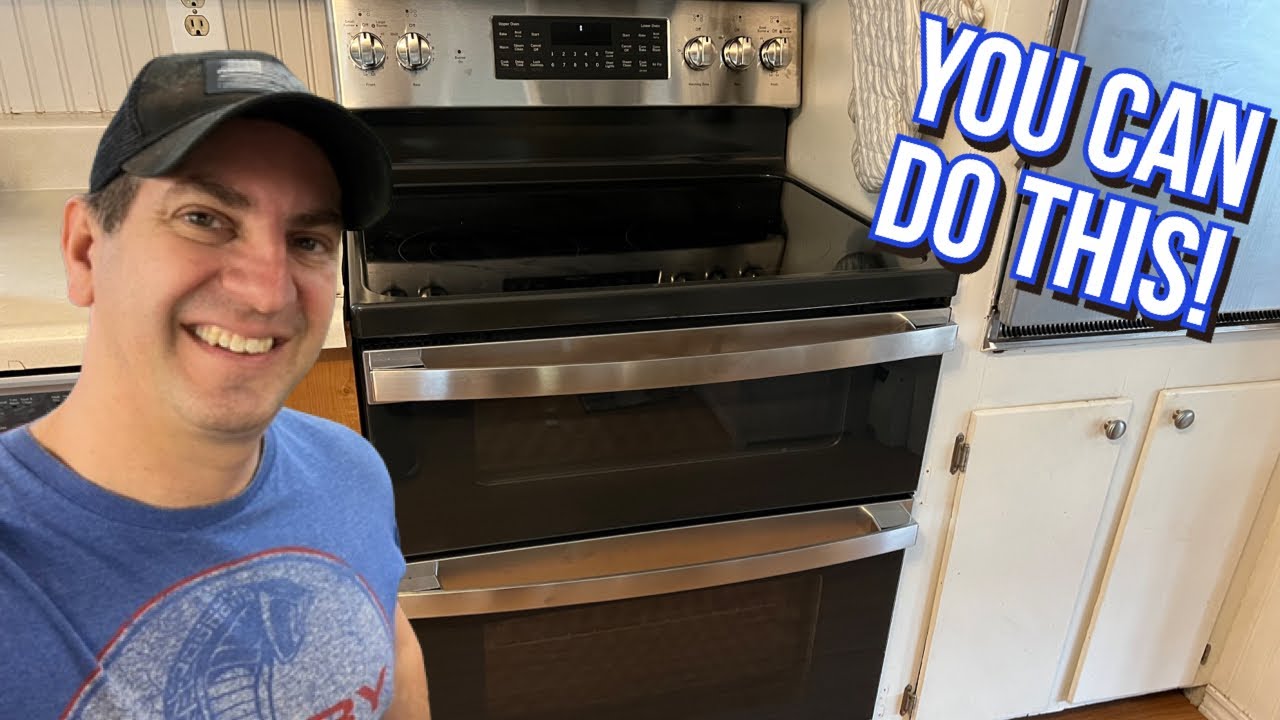 How I Installed My New Kitchen Stove - YouTube