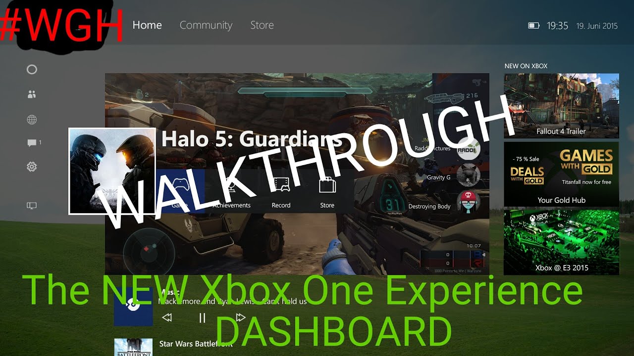 The NEW Xbox One Experience DASHBOARD UPDATE - Walkthrough / Tutorial # ...