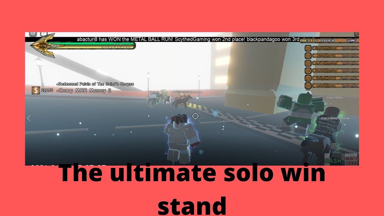 YBA-White album the ultimate solo sbr stand - YouTube