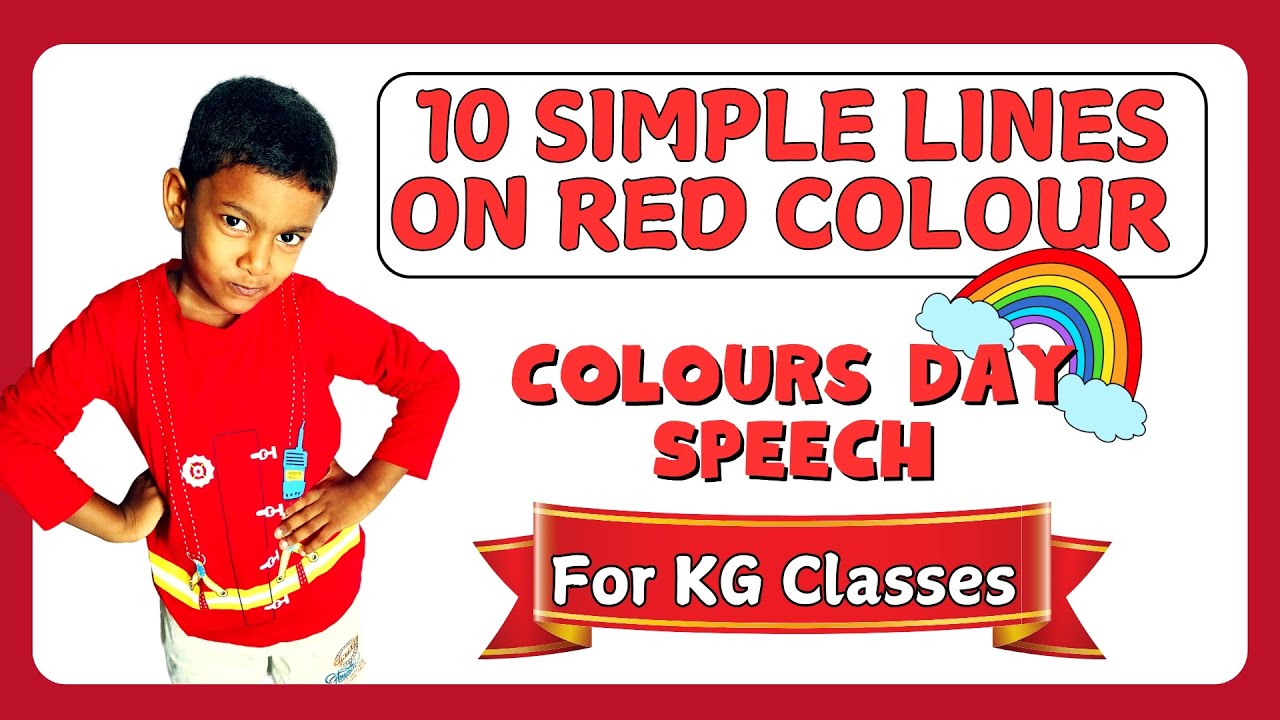 🖋️10 Simple, Short Lines on Red colour For KG Classes Essay On Red ...