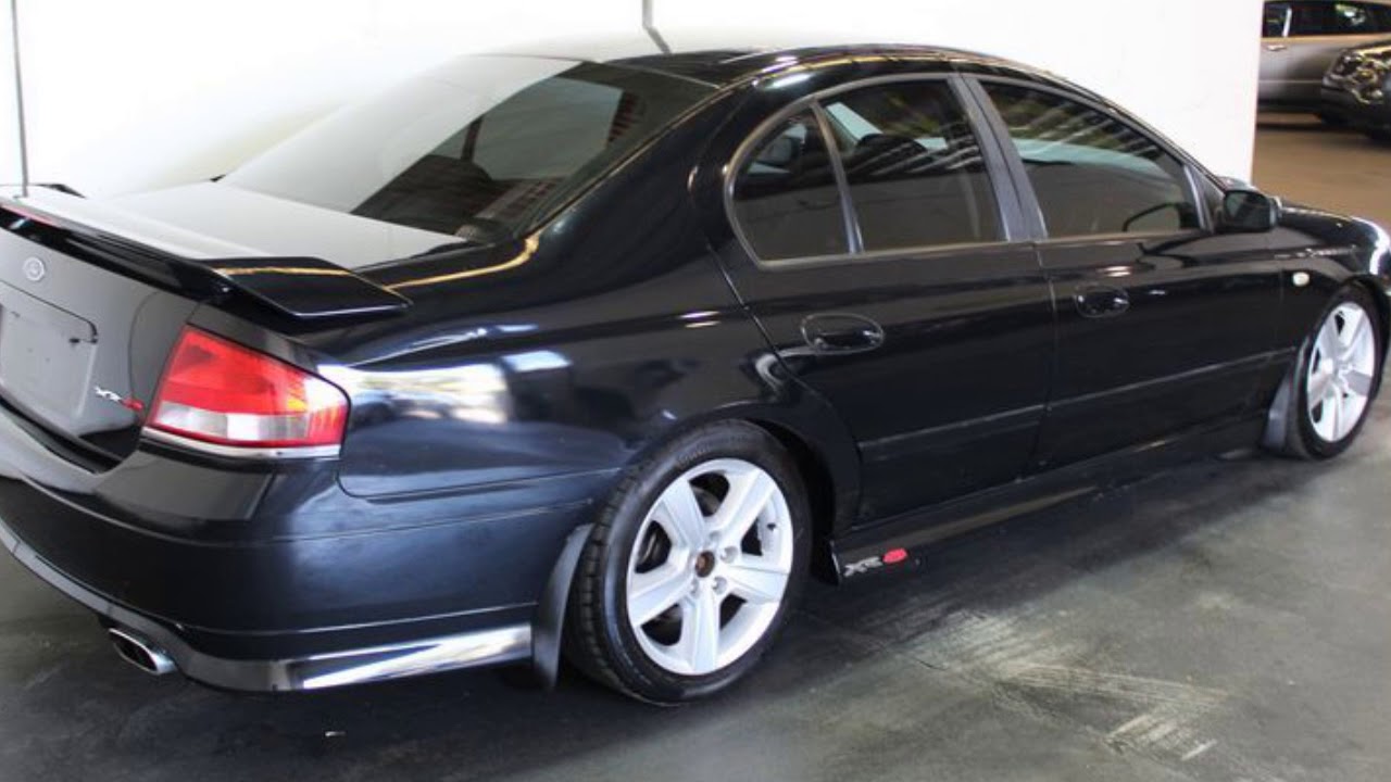 2004 Ford Falcon BA XR8 Black 4 Speed Auto Seq Sportshift Sedan - YouTube