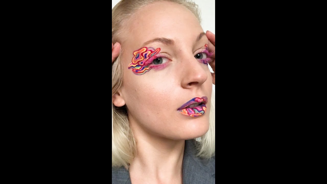 Psychedelic makeup look — 60s creative tutorial · wemakeup.it - YouTube