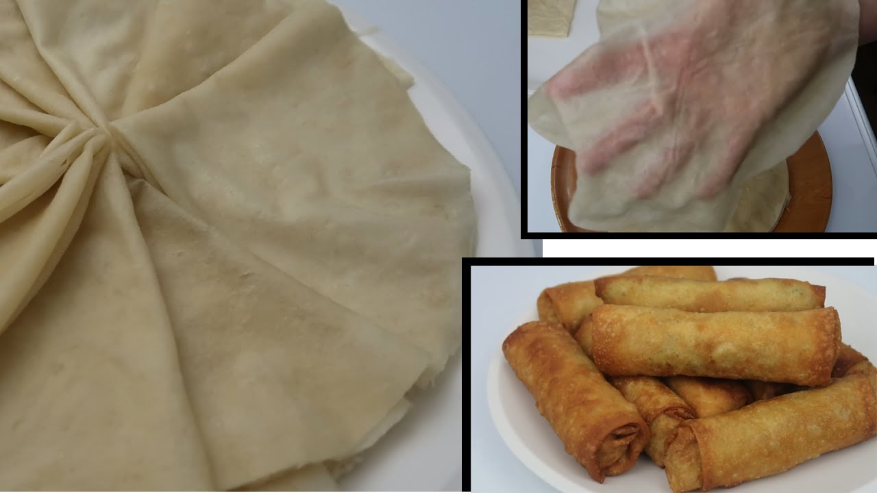 Extra Crispy Spring Roll Wrappers recipe/Samosa Wrappers/ عجينة ...