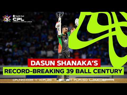 Dasun Shanaka Hits TWENTY Boundaries To Record the Fastest CPL Century Ever! | CPL 2026