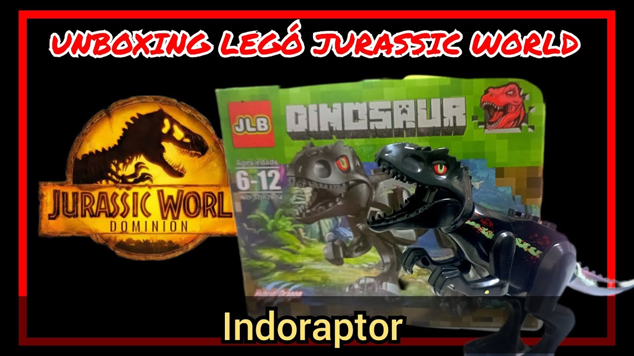 UNBOXING LEGÓ JURASSIC WORLD INDORAPTOR - YouTube