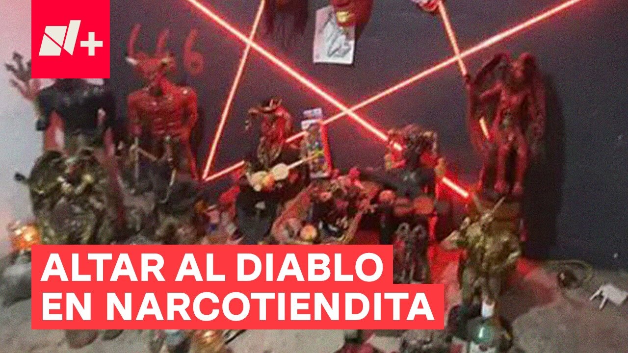 Hallan altar al diablo en operativo antidrogas en Tepito - N+ - YouTube