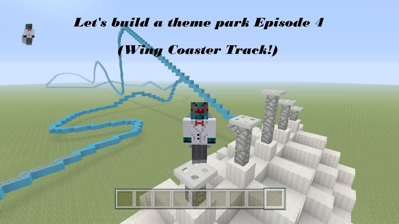 Let's build a theme park Episode 4 (Wing Coaster Track) - YouTube