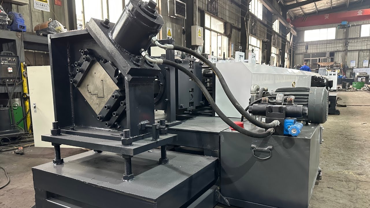 Steel Door Frame Making Machine, Automatic Steel Door Frame Production ...