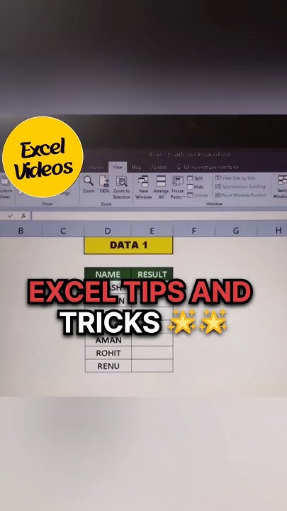 HOW TO REVERSE NAME IN EXCEL 😱#youtube #excel #shortfeed #shorts - YouTube