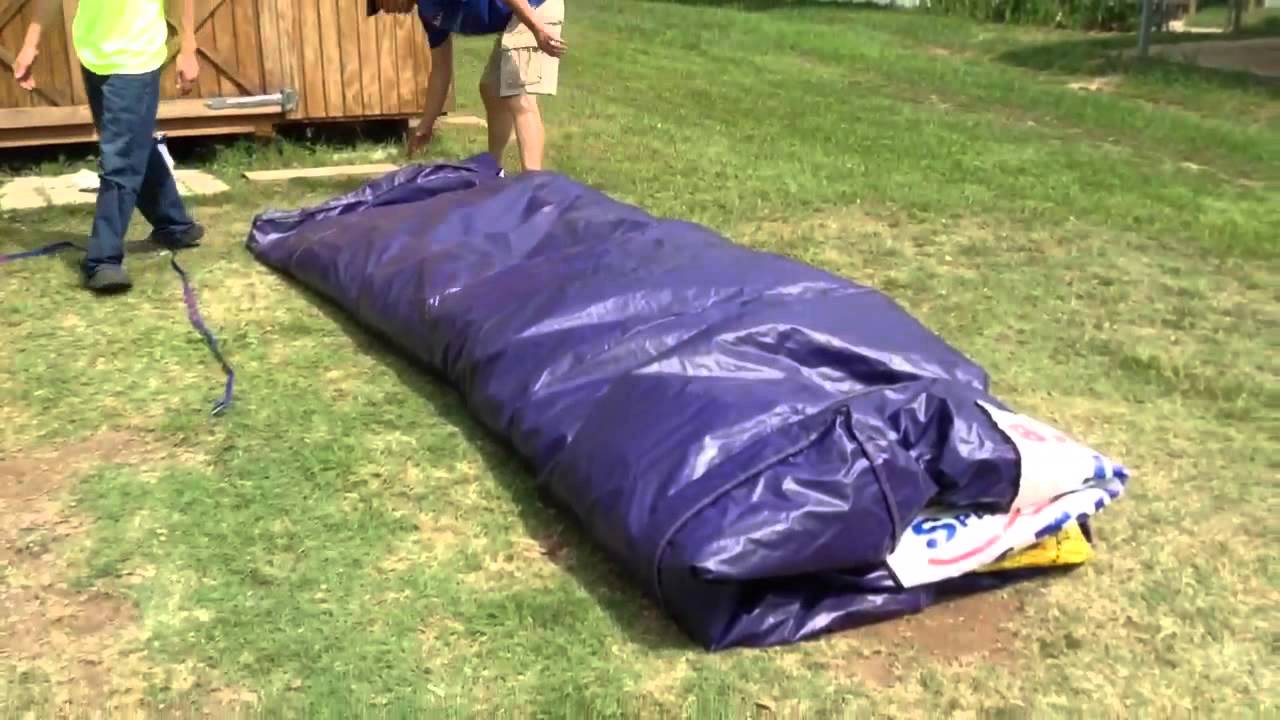 Space Walk Bounce House Roll Up - YouTube